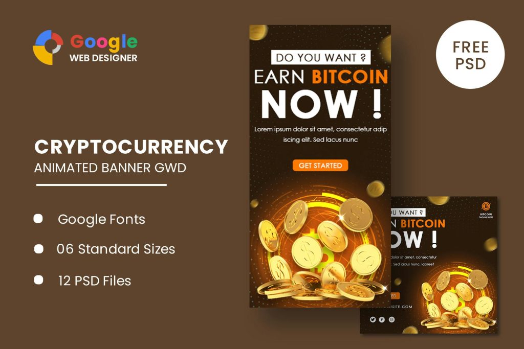 Bitcoin Ads Animated Banner Google Web Designer Bitcoin Ads Animated ...