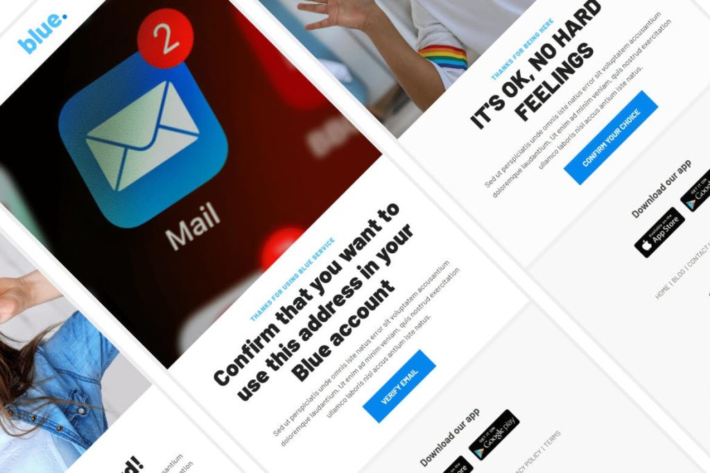 Blue - Notification Email Templates Blue - Notification & Transactional ...