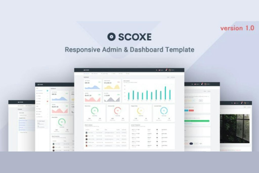 Bootstrap Admin And Dashboard Template Scoxe Scoxe Is The Most Developer Friendly And Highly