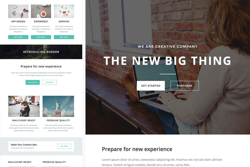 Border - Responsive Email + StampReady Builder Border is clean and ...