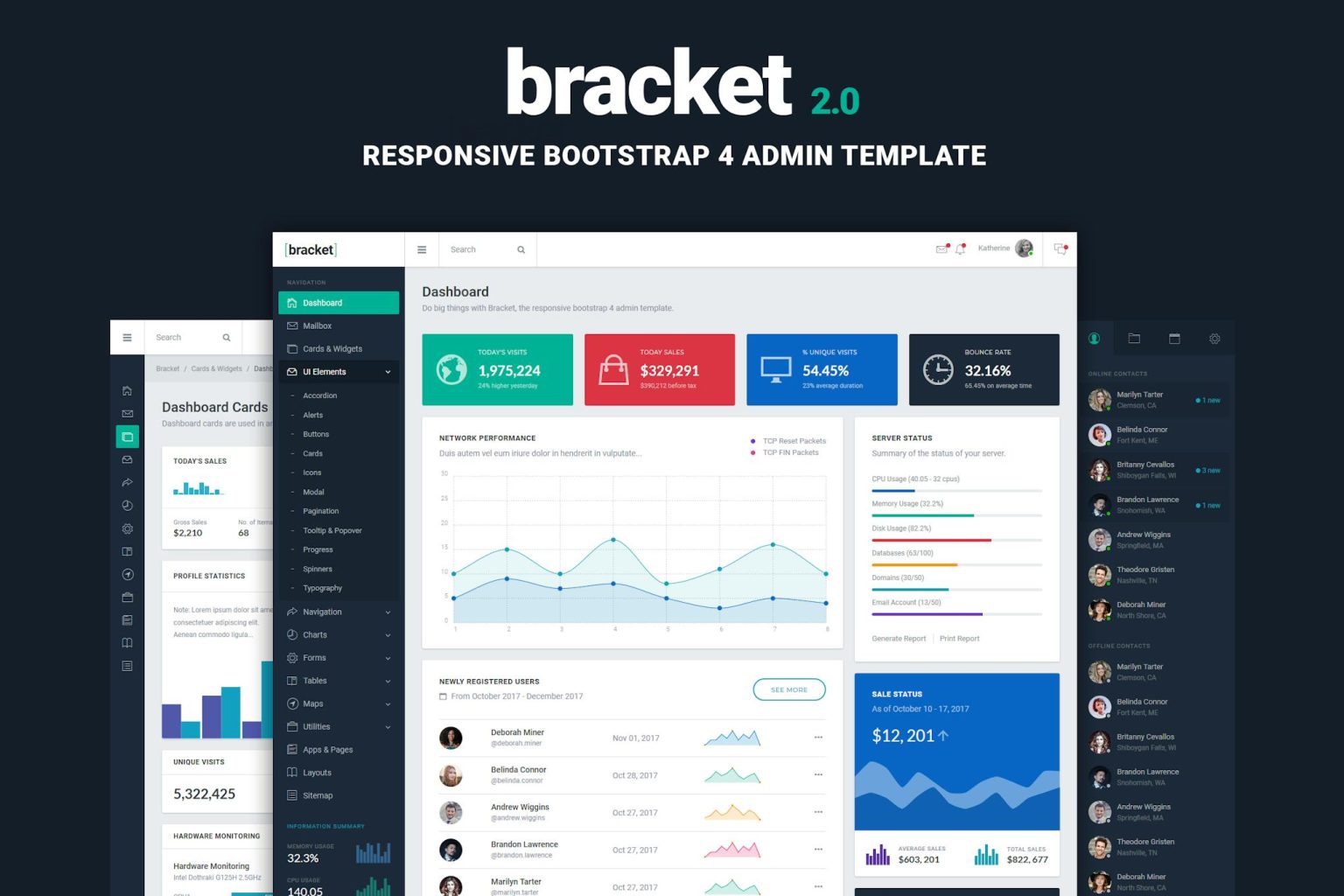 Bracket Responsive Bootstrap Admin Template The Responsive Bootstrap 3 ...