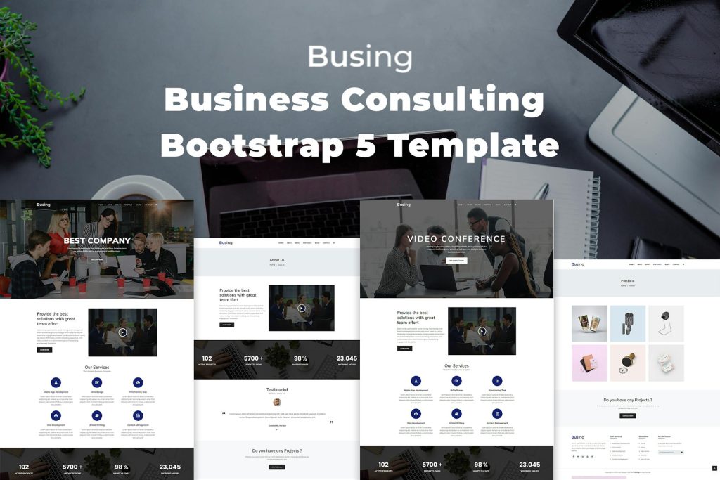 Busing - Business Consulting Bootstrap 5 Template This super-efficient Bootstrap5 web template ...