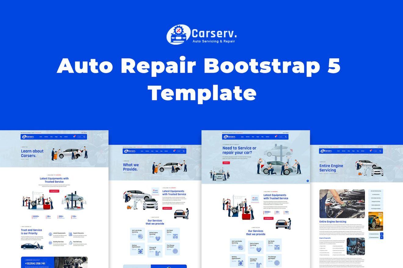 Carserv - Auto Repair Bootstrap 5 Template Auto Repair Bootstrap 5 ...