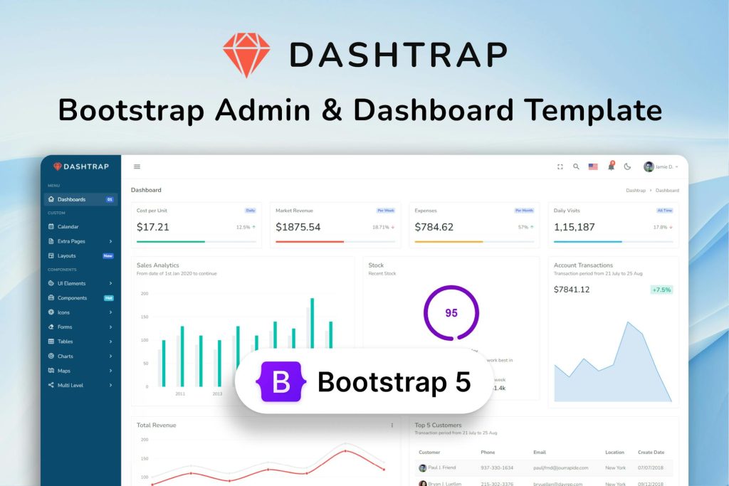 Dashtrap - Bootstrap 5 Admin Dashboard & UI Kits Responsive and ...