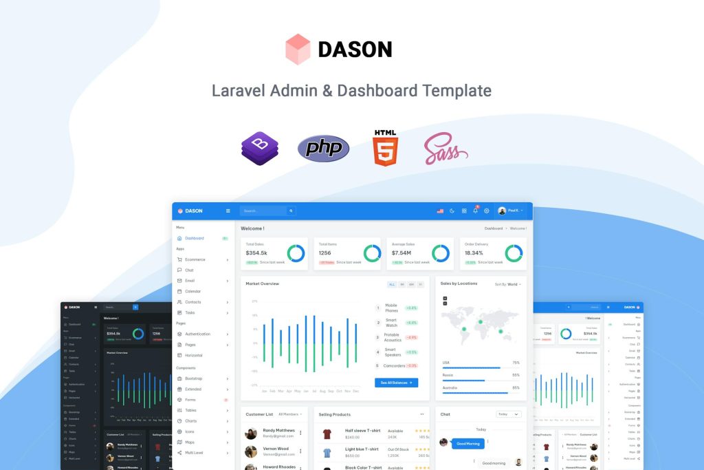 Dason - PHP Admin & Dashboard Template Dason PHP is a simple and beautiful admin template built ...