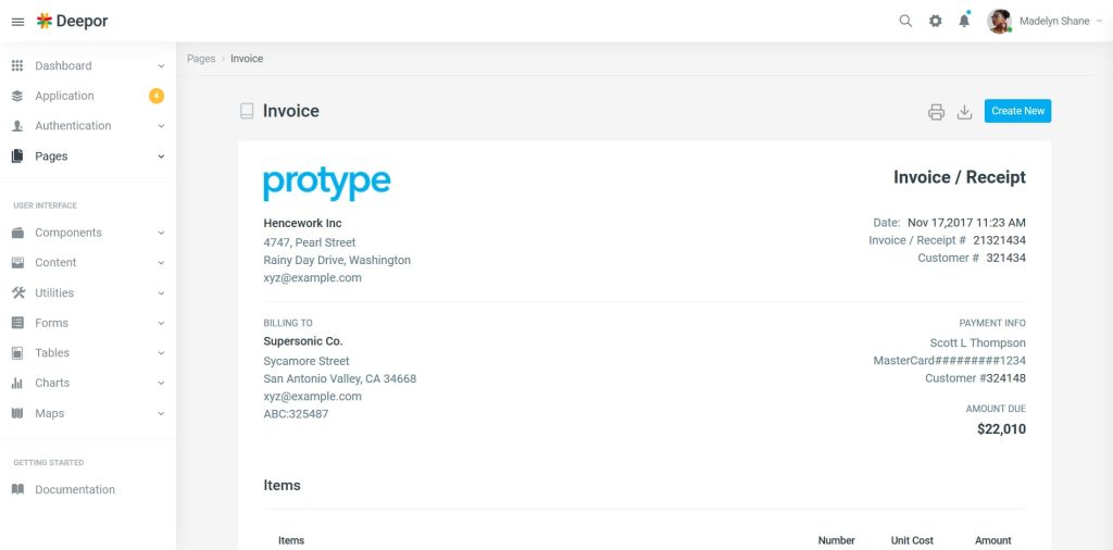 Deepor Responsive Bootstrap 4 Admin & Powerful UI Kit - Prime Access