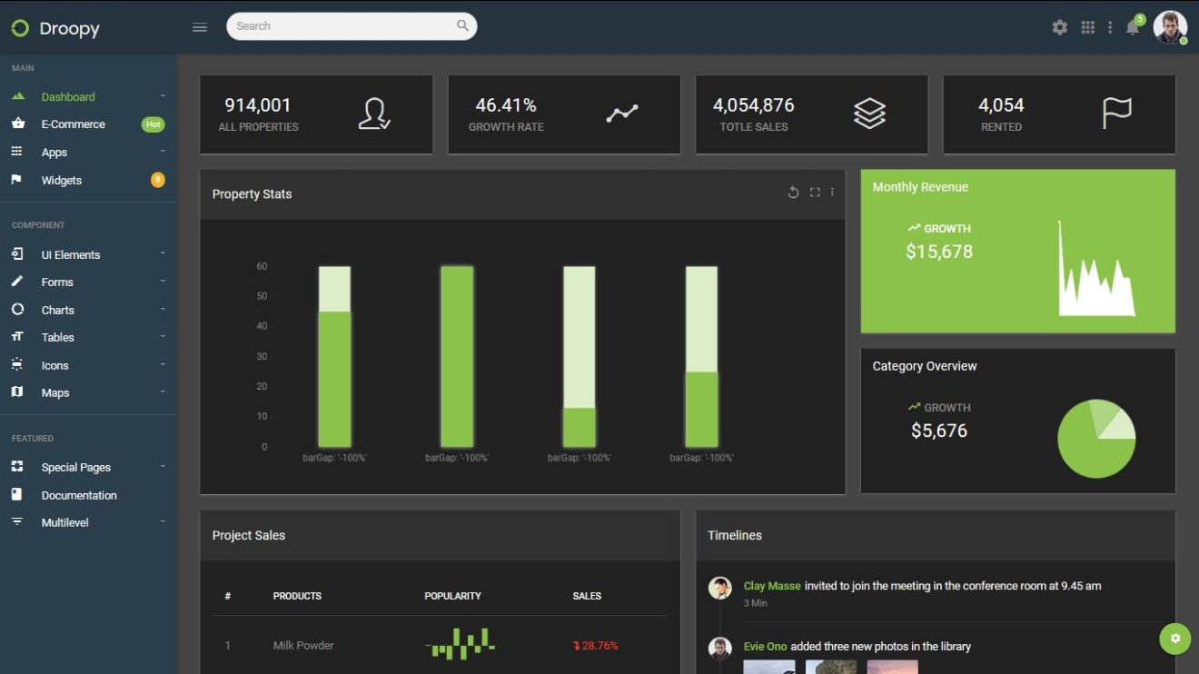 Droopy - Multipurpose Bootstrap Admin Dashboard Multipurpose Bootstrap Admin Dashboard Template ...