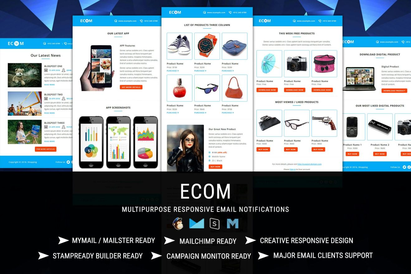 ECOM Transactional & Notification Email Templates ECOM is a bundle of ...
