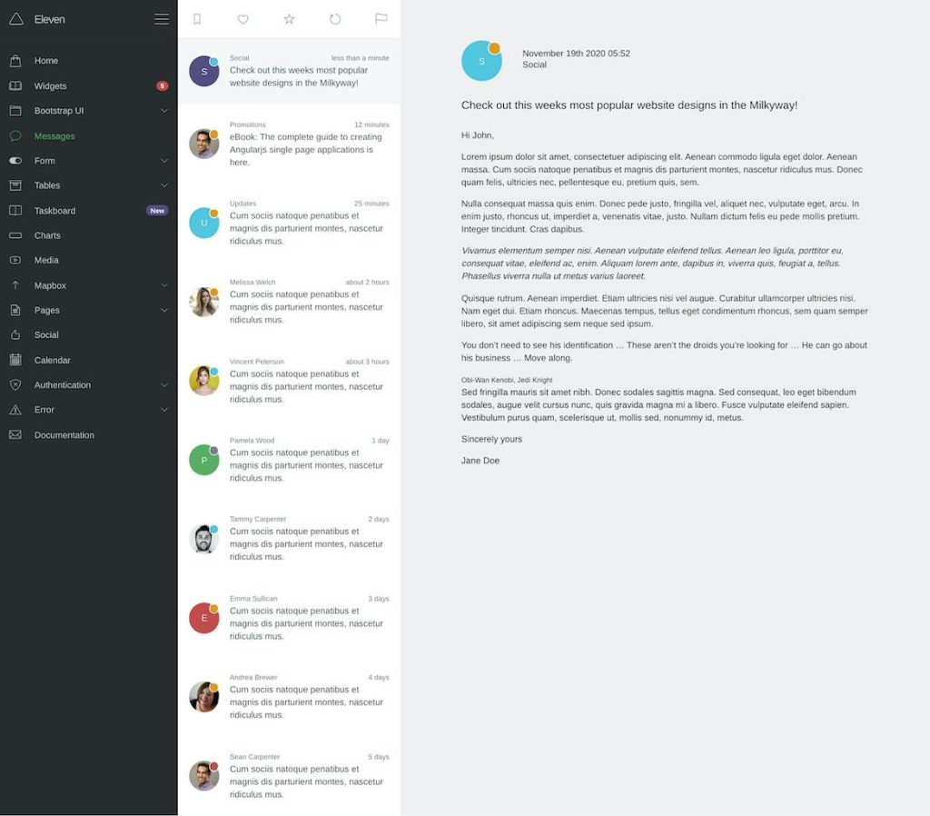 Eleven - Multi-Purpose Bootstrap Admin Template Multi-Purpose Bootstrap ...