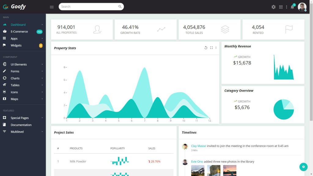 Goofy - Multipurpose Bootstrap Admin Dashboard Multipurpose Bootstrap ...