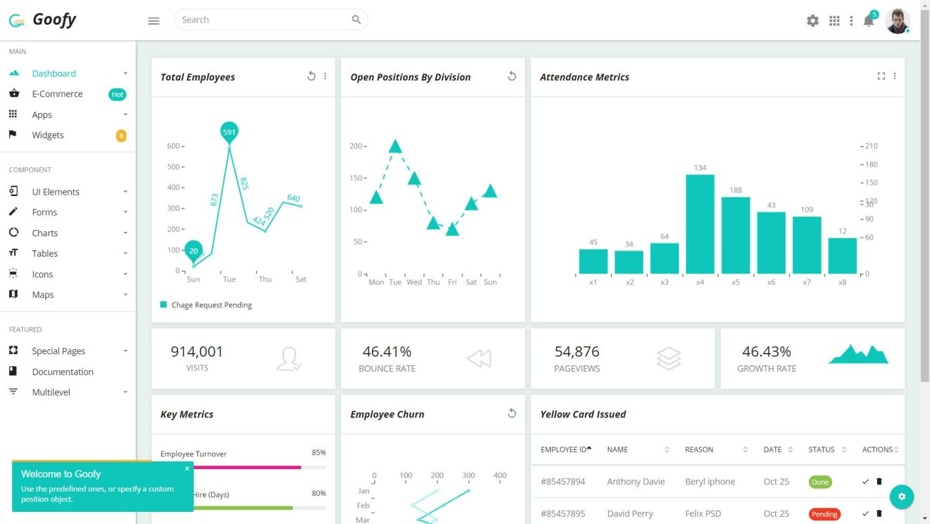 Goofy - Multipurpose Bootstrap Admin Dashboard Multipurpose Bootstrap Admin Dashboard Template ...