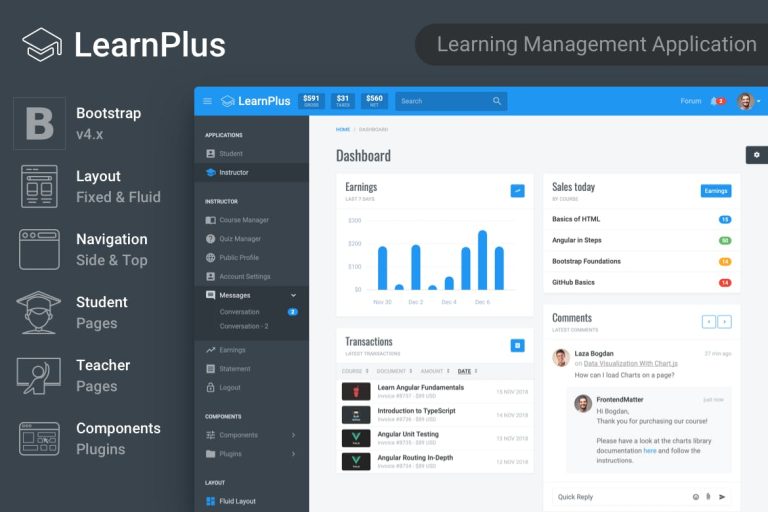 LearnPlus - Learning Management Application Complete UI/UX LMS ...