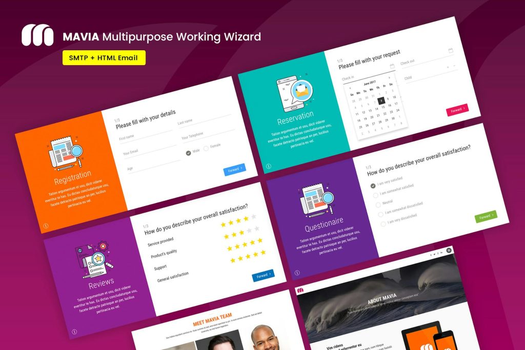 Mavia - Multipurpose Form Wizard Complete & Easy Form Wizard ...