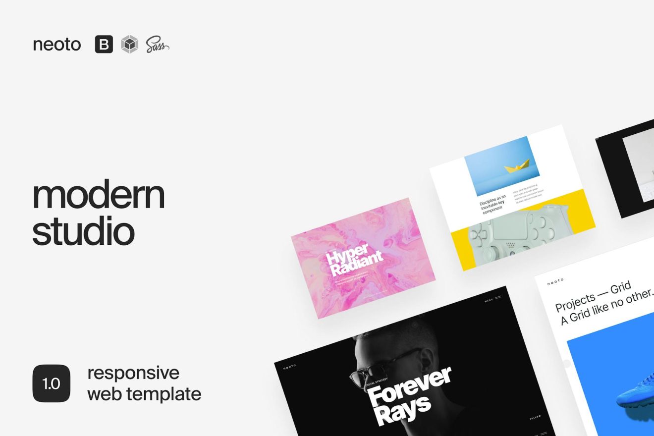Neoto | Creative Studio Portfolio Template High Quality Creative ...