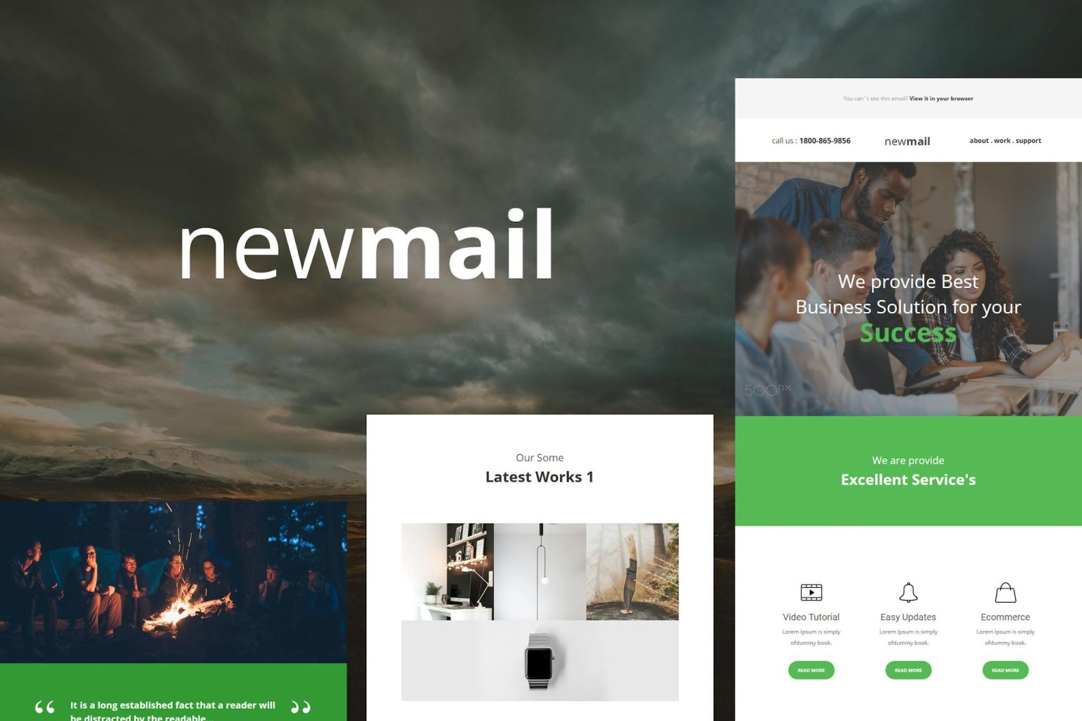 newmail - Responsive E-mail Template newmail – Responsive E-mail Template is a Modern and Clean ...