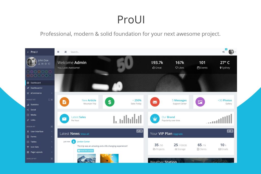 ProUI - Bootstrap Admin Template Fully responsive admin dashboard template based on the popular ...