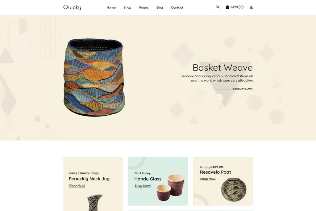 Quicky - Minimal eCommerce HTML Template Quicky is a powerful & a full ...