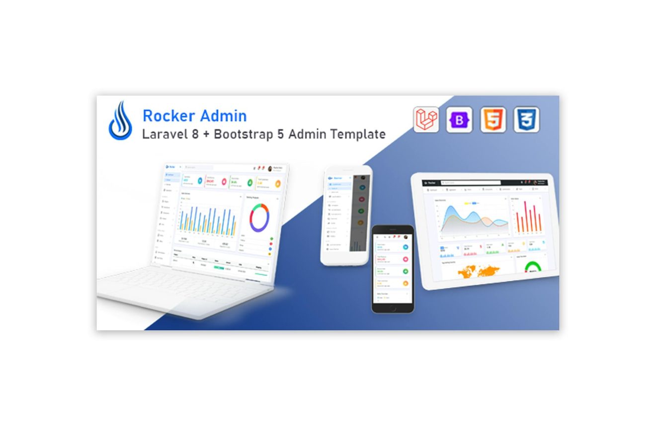 Rocker - Laravel 8 + Bootstrap 5 Admin Template - Prime Access