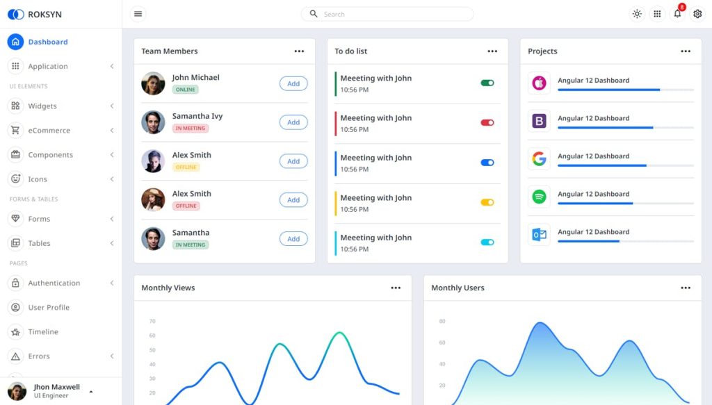 Roksyn - Bootstrap 5 Admin Template - Prime Access