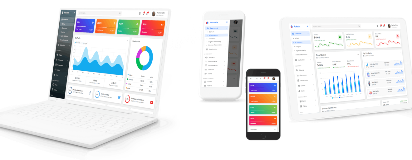 Rukada - Responsive Bootstrap 5 Admin Template - Prime Access