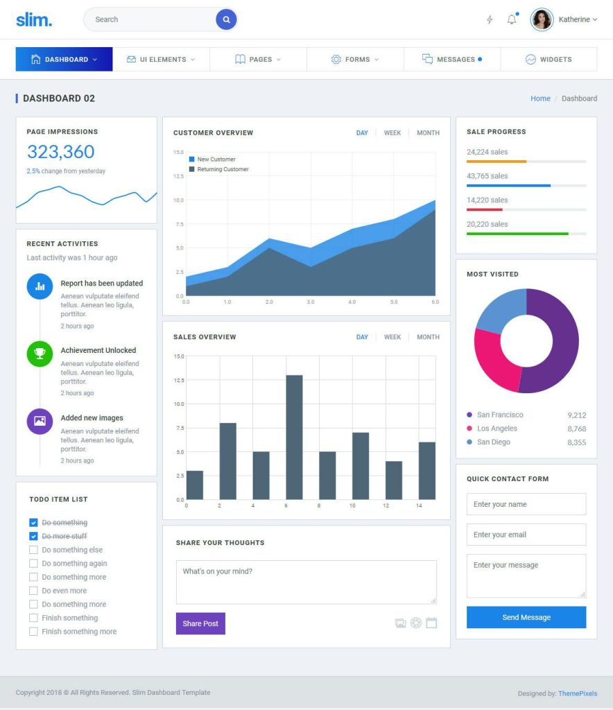 Slim Clean & Modern Bootstrap 4 Admin & Dashboard Modern and Clean Responsive Bootstrap 4 Admin ...