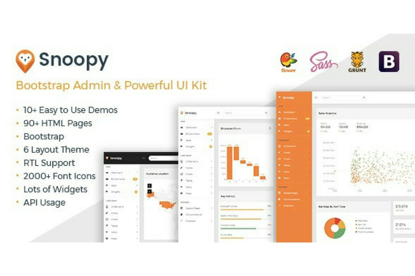 Snoopy - Multipurpose Bootstrap Admin Dashboard Multipurpose Bootstrap Admin Dashboard Template ...