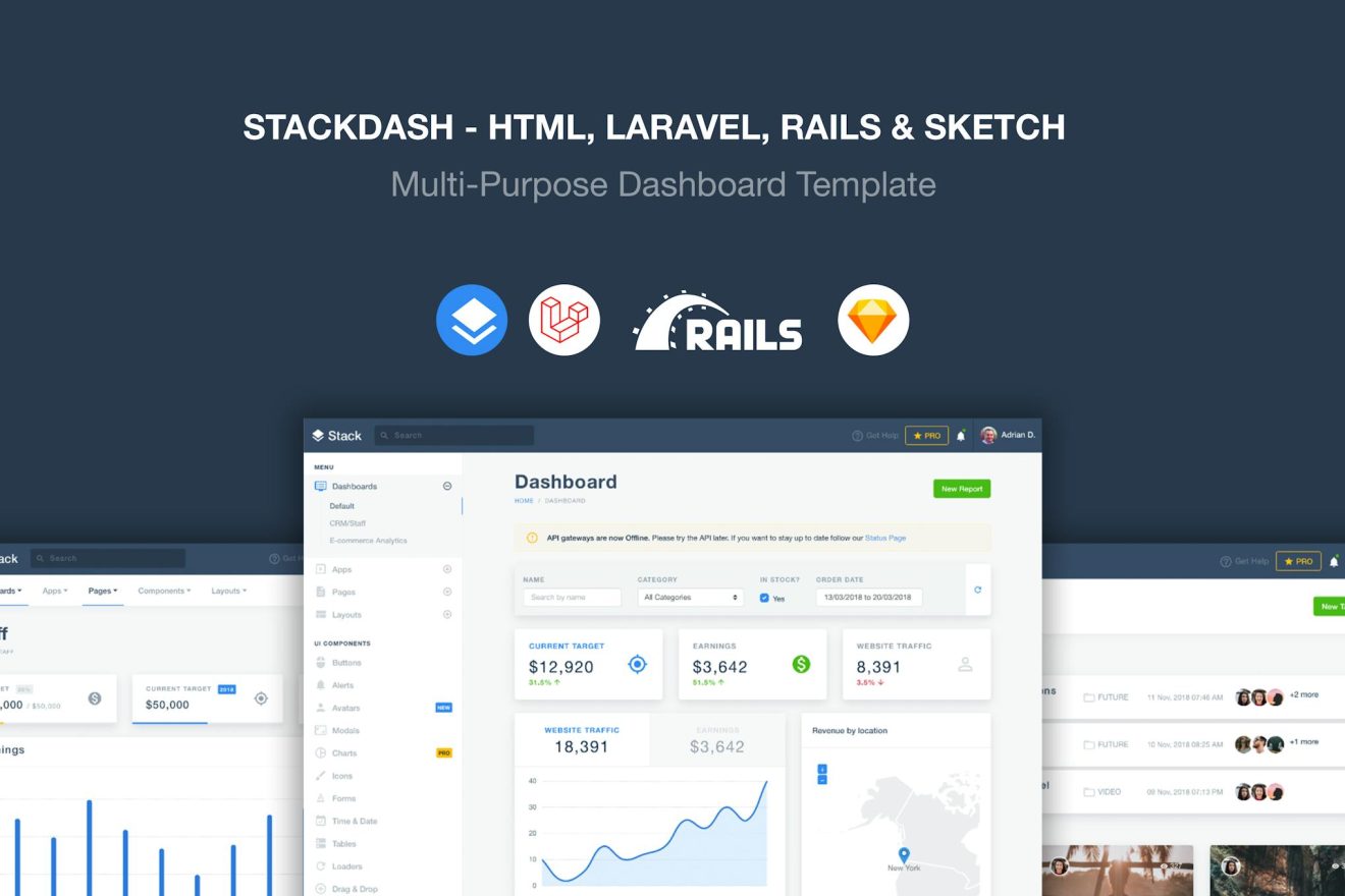 Stack Laravel Html And Rails Template Multi Purpose Laravel Html