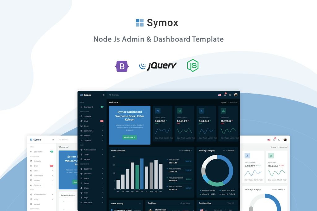Symox - Node Js Admin & Dashboard Template Symox is a fully featured ...
