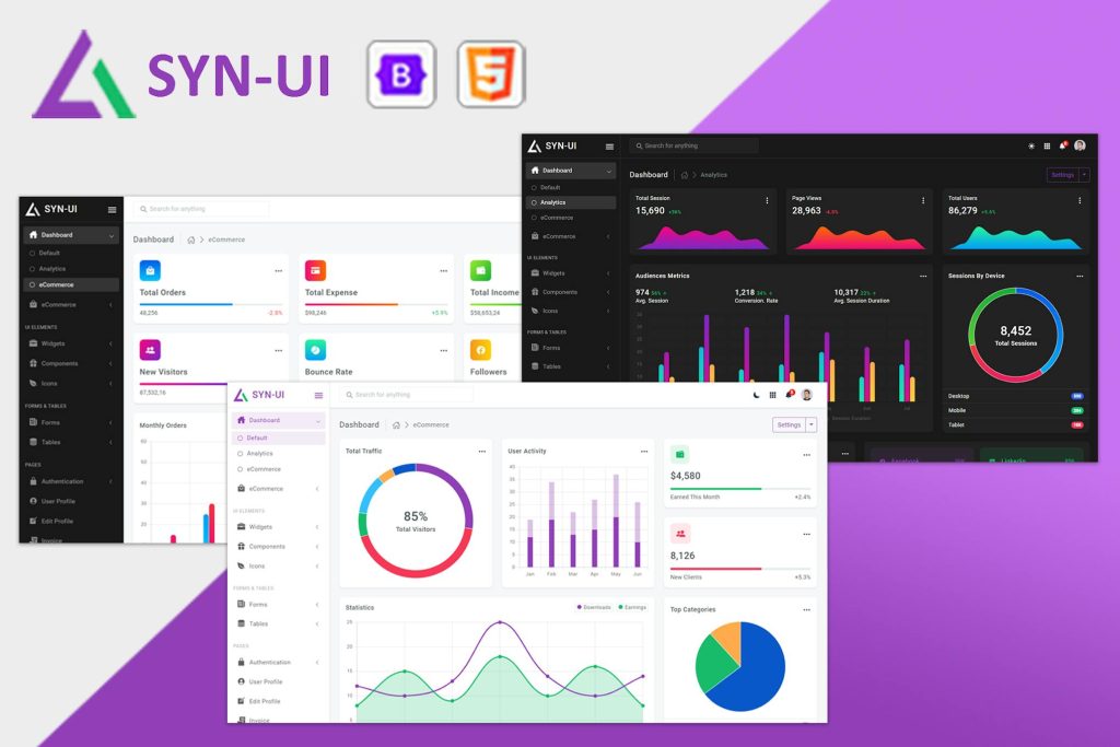 SYN-UI - Bootstrap Admin Template - Prime Access