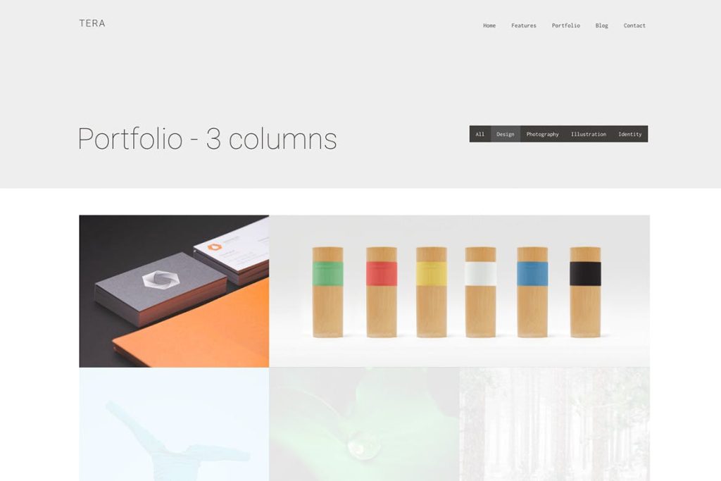 Tera | Modern Responsive HTML Template A Responsive HTML5 Portfolio ...