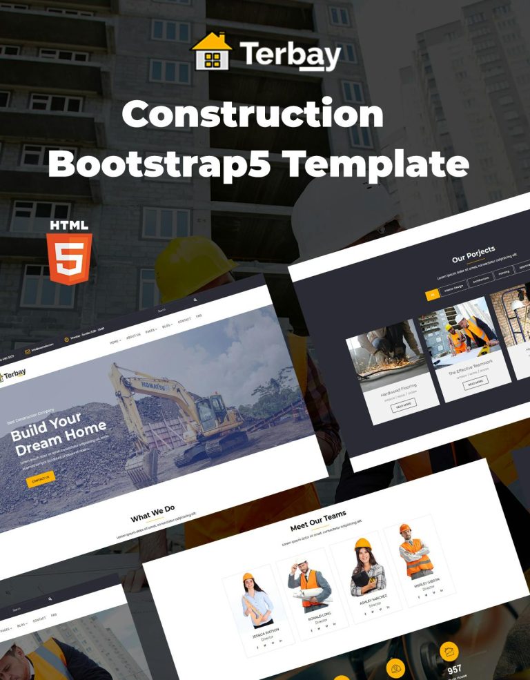 Terbay - Construction Bootstrap5 Template Terbay – Construction Bootstrap5 Template is a dynamic ...