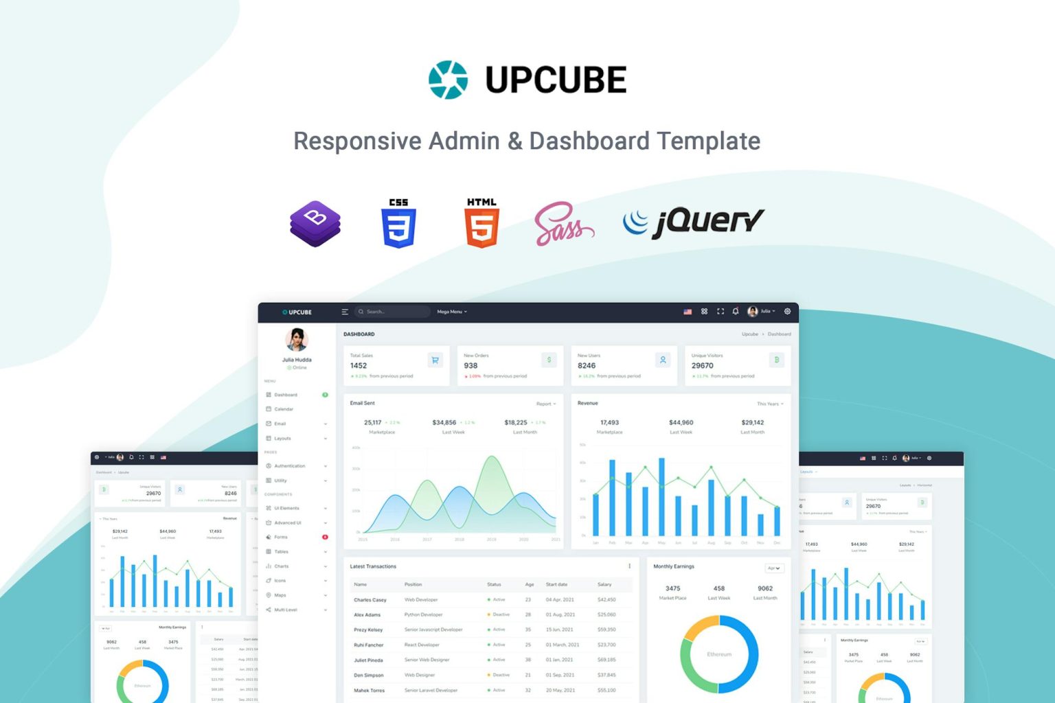 Upcube - Bootstrap Admin & Dashboard Template Upcube is a bootstrap 5.1.3 based fully responsive ...