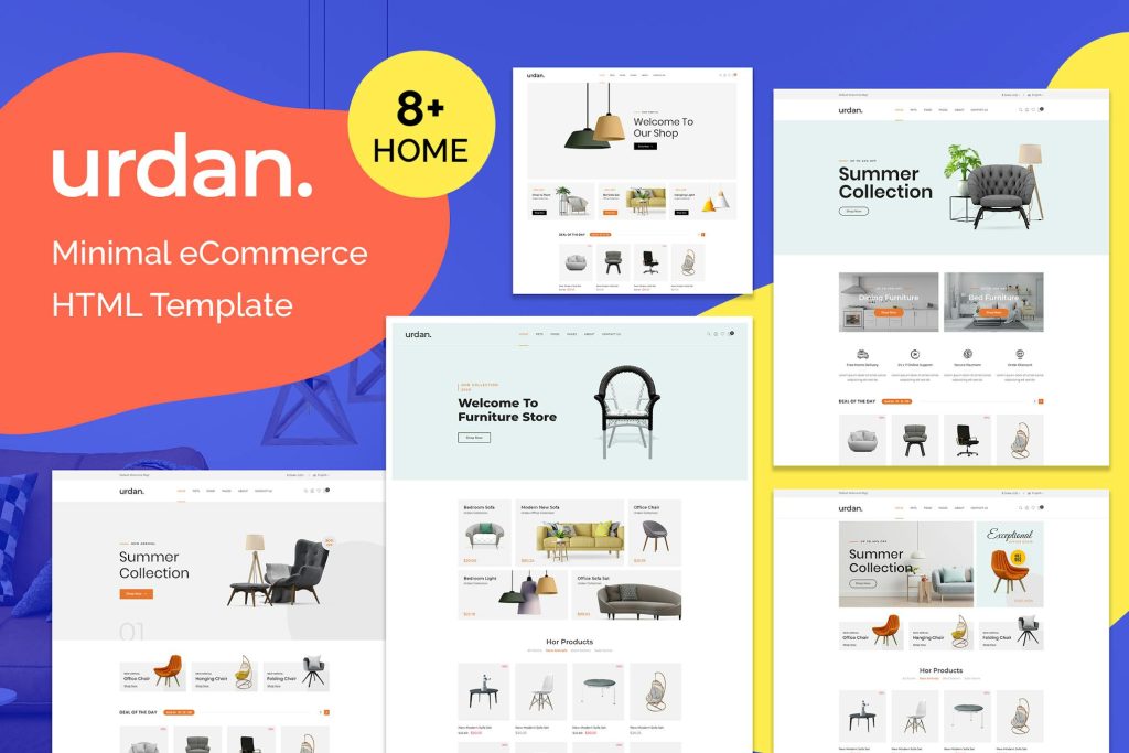 Urdan - Minimal eCommerce HTML Template Urdan HTML Template is fully ...