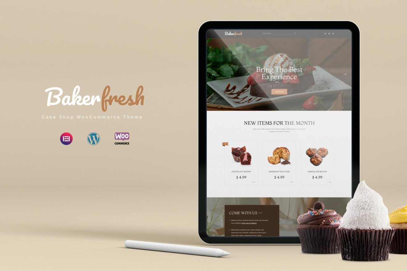 Bakerfresh - Cake Shop WooCommerce Theme bakeries, bakery, bread, cake ...