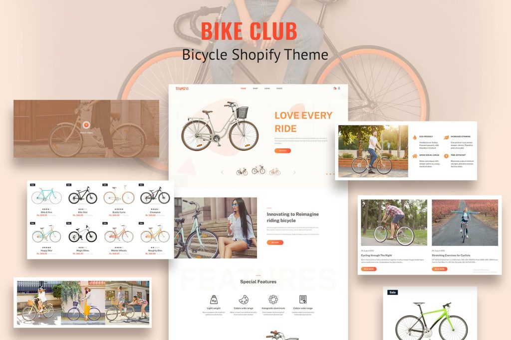 Bikez - Bike Shop, Cycle Single Shopify Theme Bike, Bicycle or Motor Bike and Single Product ...