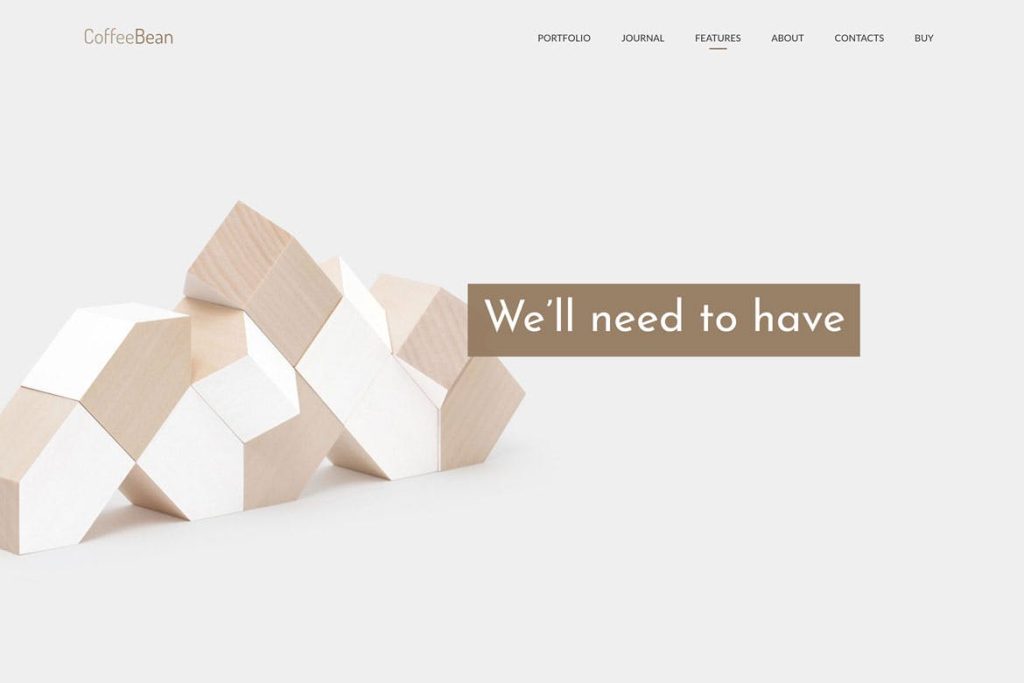 CoffeeBean - Easy & Simple Portfolio Simple and Easy Portfolio Template ...