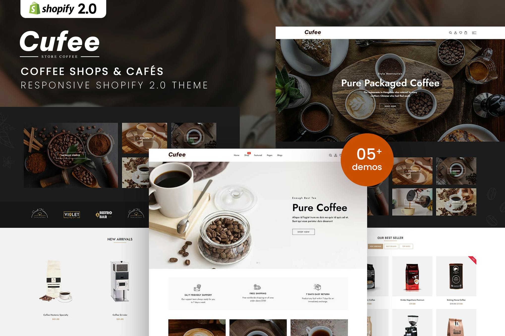 Cufee - Coffee Shops & Cafes Shopify 2.0 Theme Coffee Shops & Cafes ...