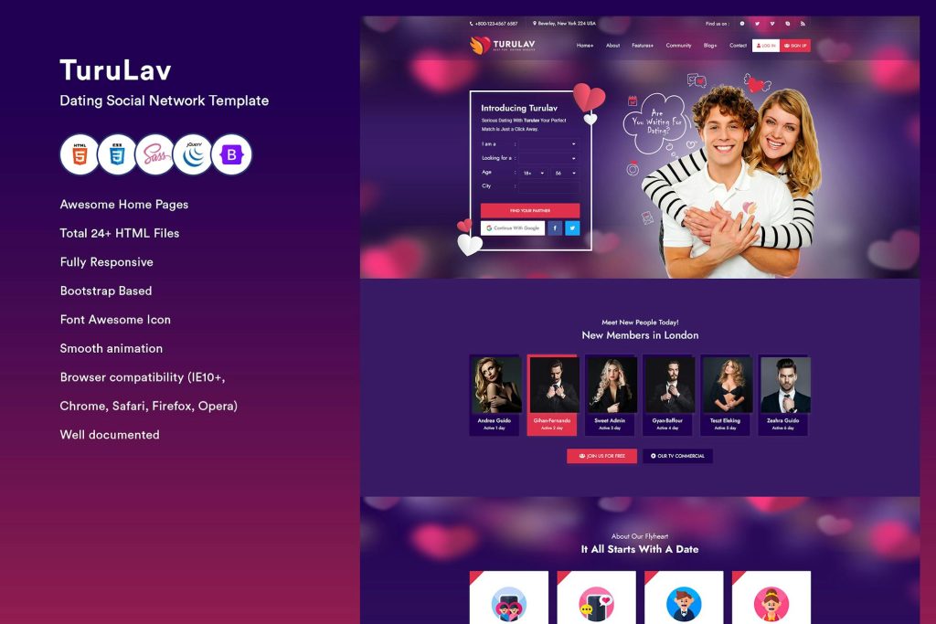 Dating Social Network Template Dating Social Network Template - Prime ...