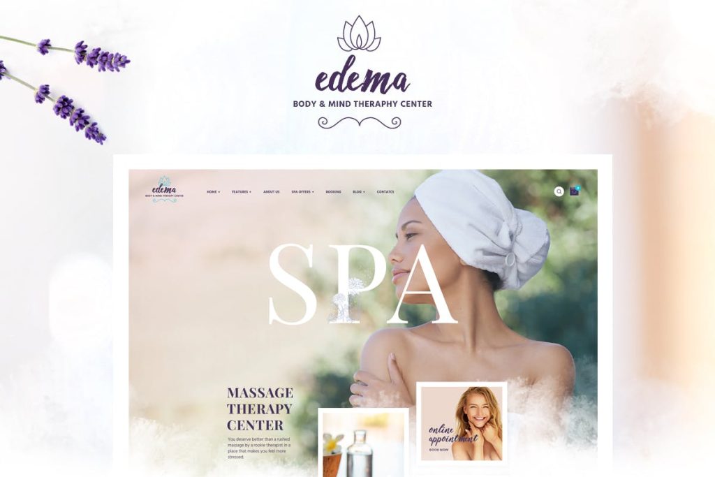 Edema Wellness & Spa WordPress Theme - Prime Access