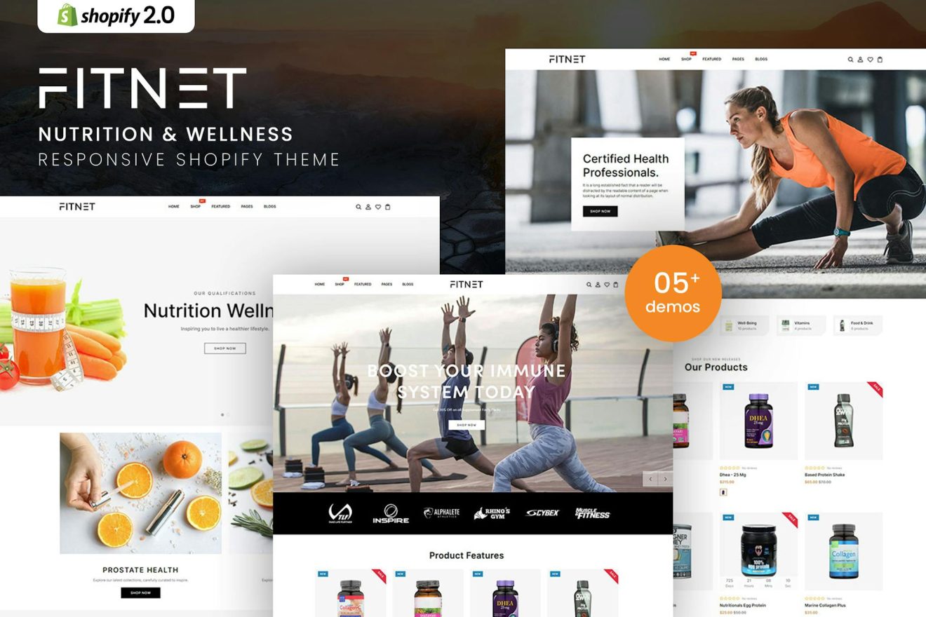 Fitnet - Nutrition & Wellness Shopify Theme Nutrition & Wellness ...