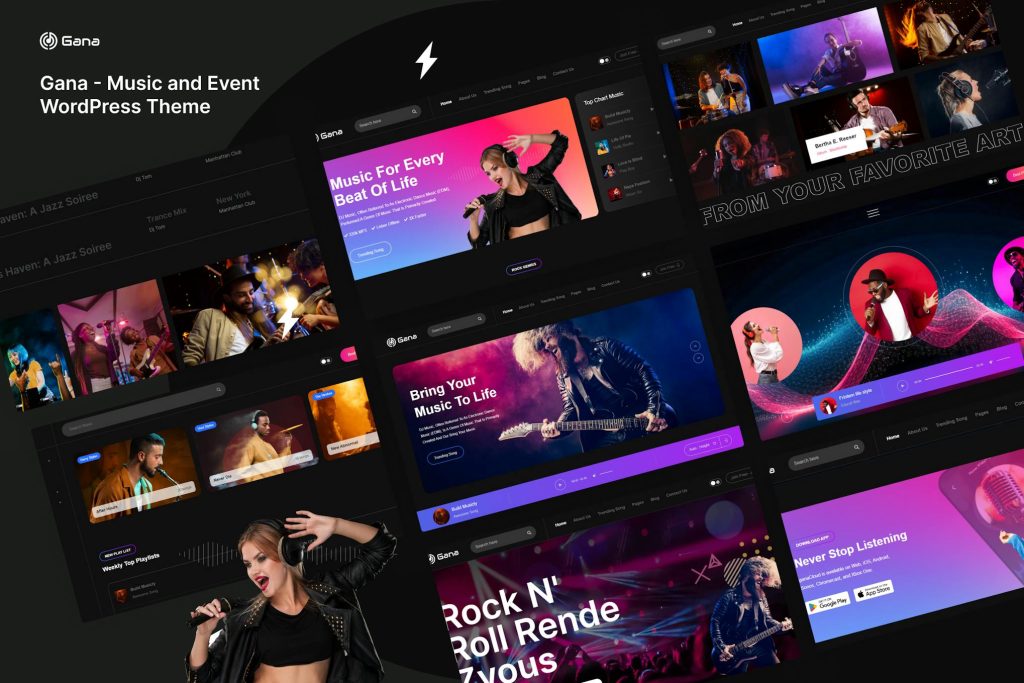 Gana - Music and Event WordPress Theme Music WordPress Theme - Prime Access