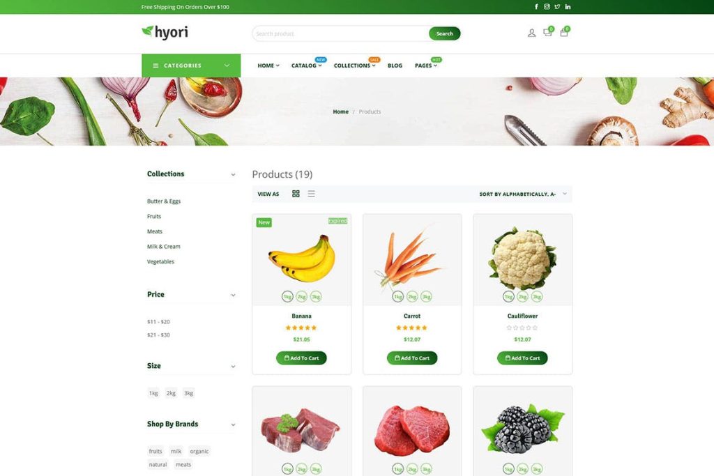 Gts Hyori - Grocery, Supermarket Shopify Theme Shopify - Prime Access