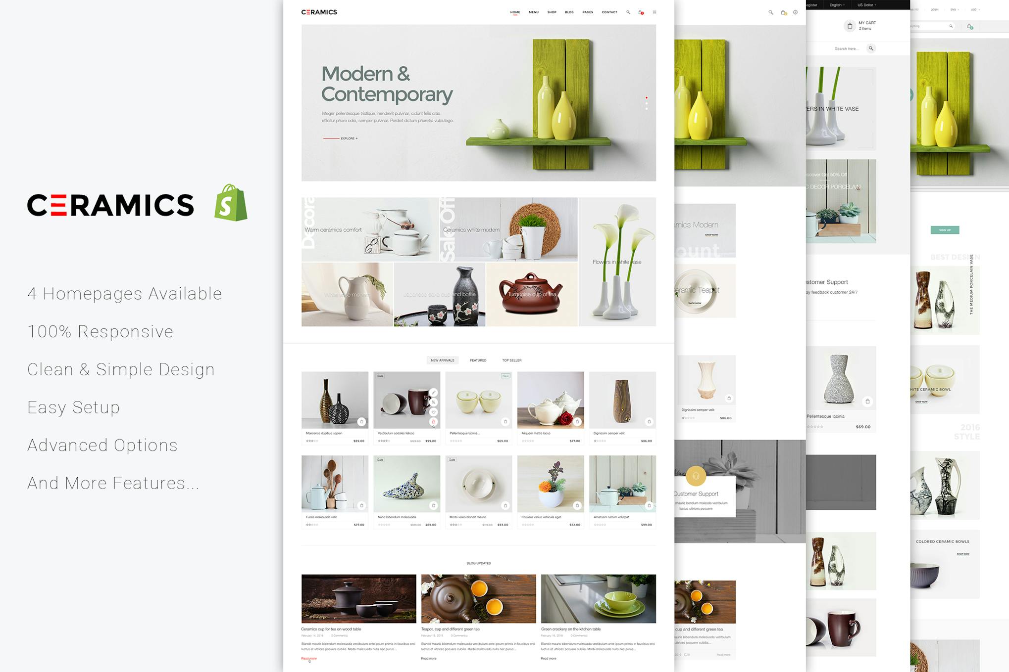 Jms Ceramics - Responsive Shopify Theme - Prime Access