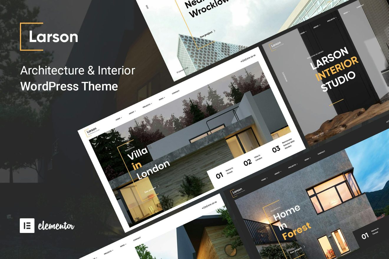 Larson - Architecture & Interior Design WordPress Architecture ...