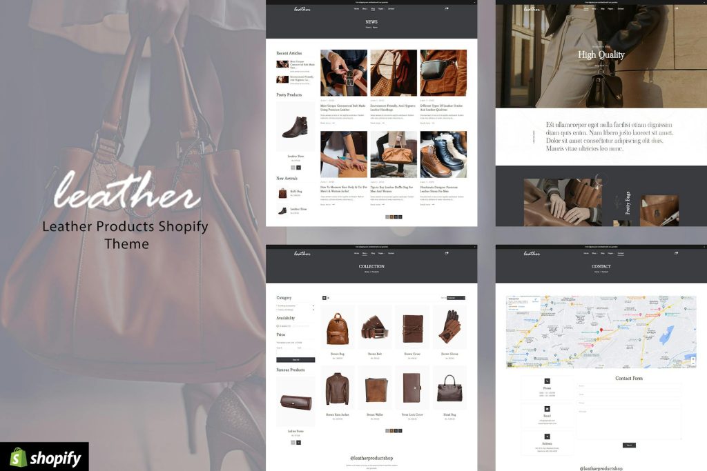 Leathery - Handcrafted Leather Store Theme Premium Leather Products ...