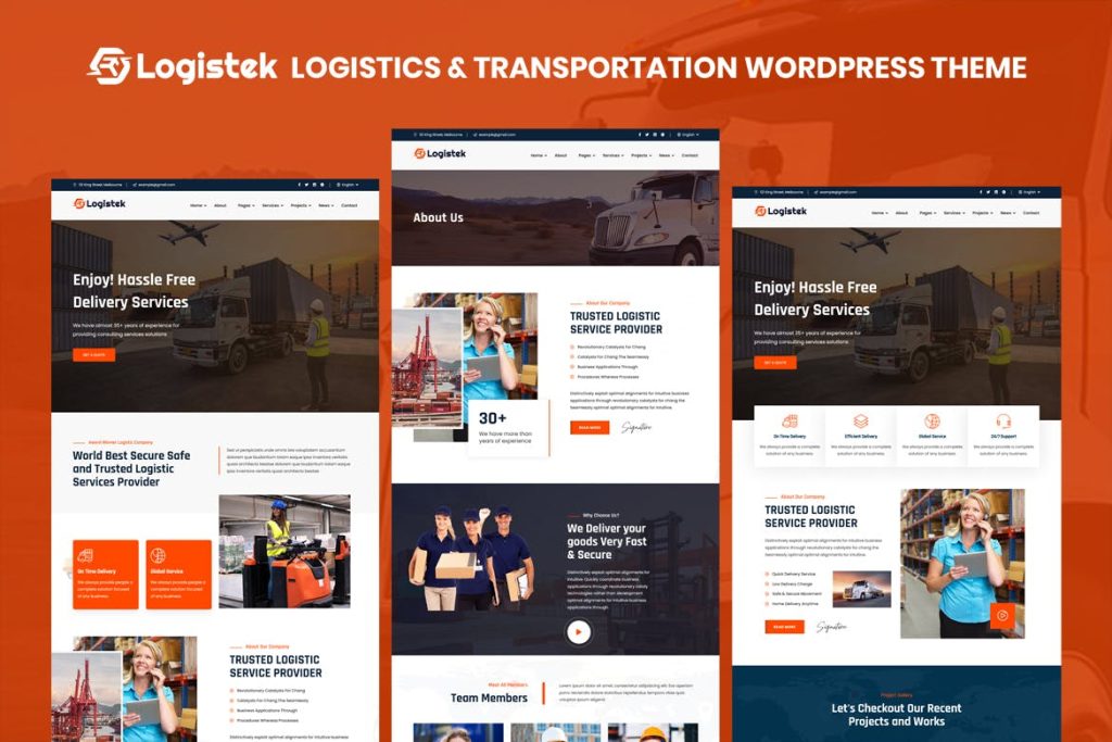 Logistek - Logistics & Transportation WordPress cargo, courier ...