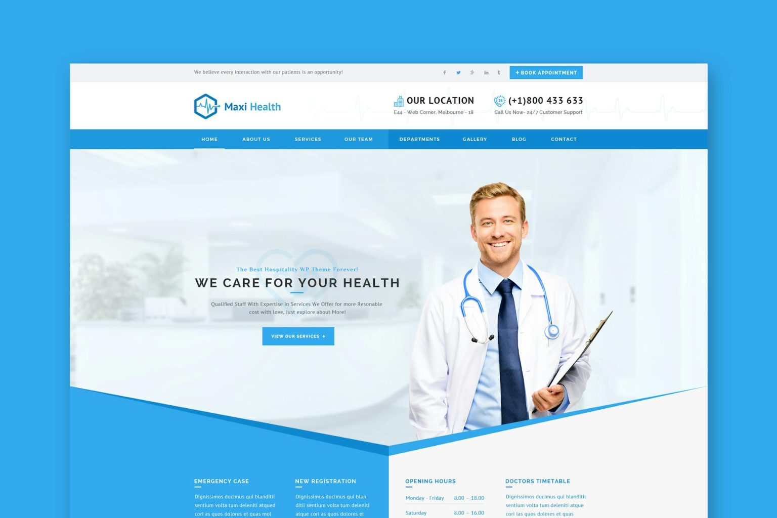 Maxi Health : Medical & Health HTML Template Health & Hospital - Prime ...