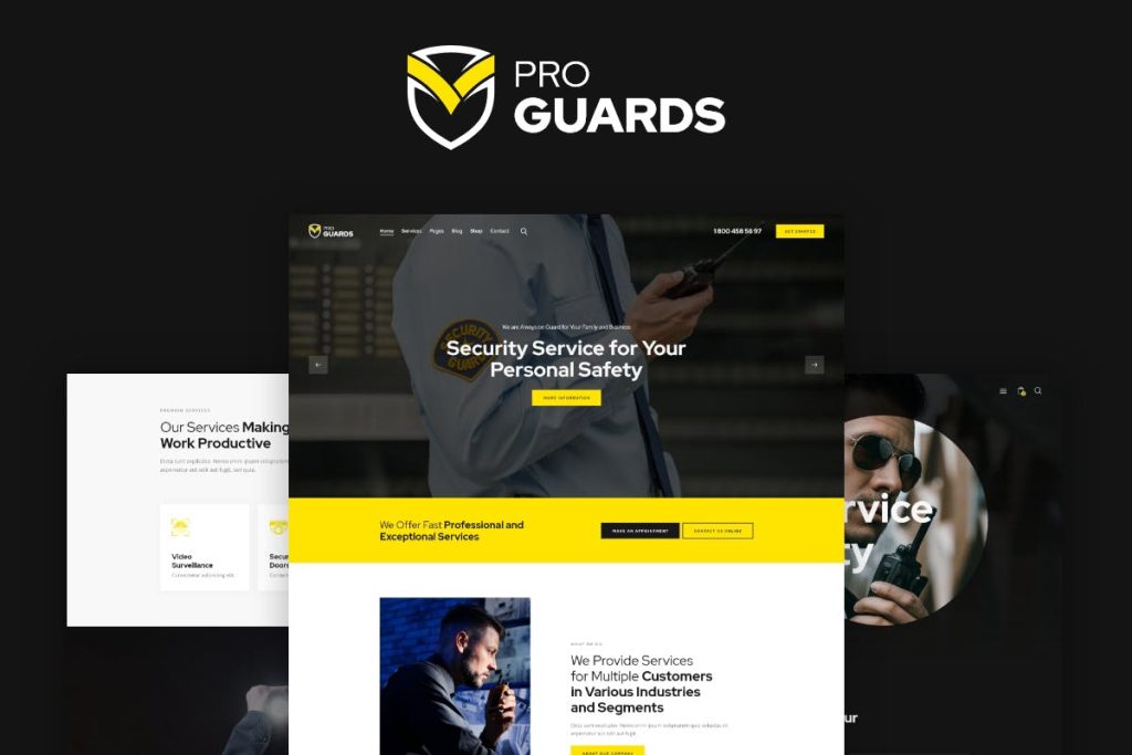 ProGuards Safety Body Guard & Security WordPress Theme - Prime Access