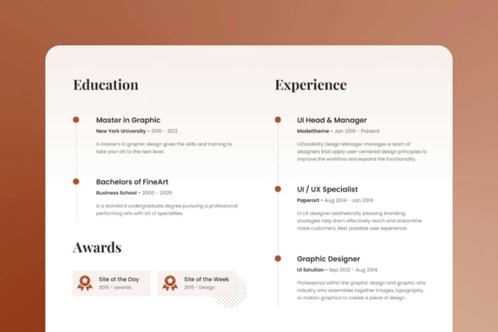 Sivi - Personal CV/Resume Theme Personal CV/Resume Theme - Prime Access
