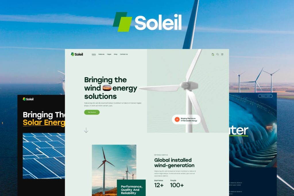 Soleil Solar Panels & Renewable Energy WordPress Theme - Prime Access